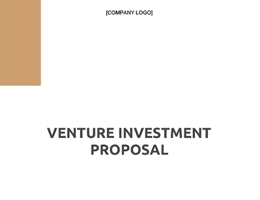 VENTURE PROPOSAL - Venture Financing Guide for Venturepreneurs: How To ...